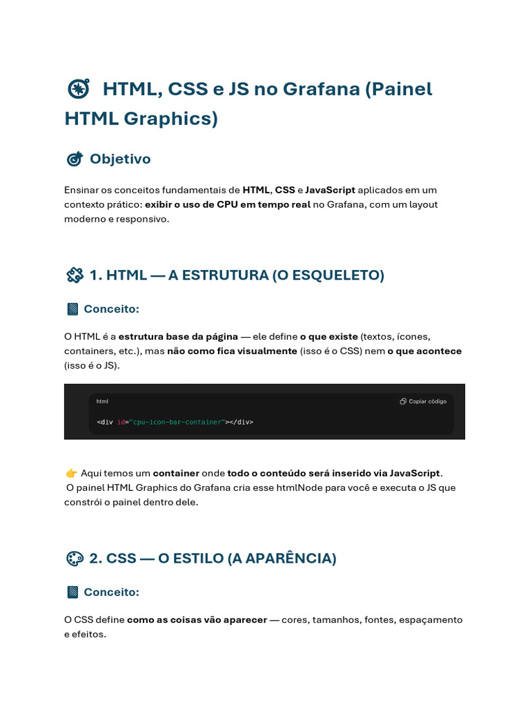 HTML Css e Js Treinamento | PDF | Script Java | Html