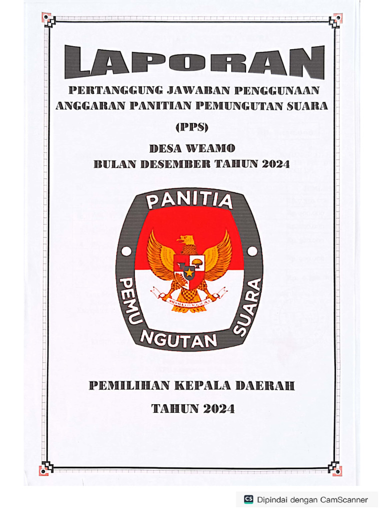 LPJ Bulan Desember | PDF