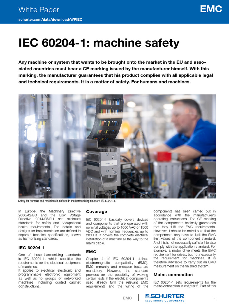 White Paper IEC 60204-1-Machine Safety | PDF | Mains Electricity ...