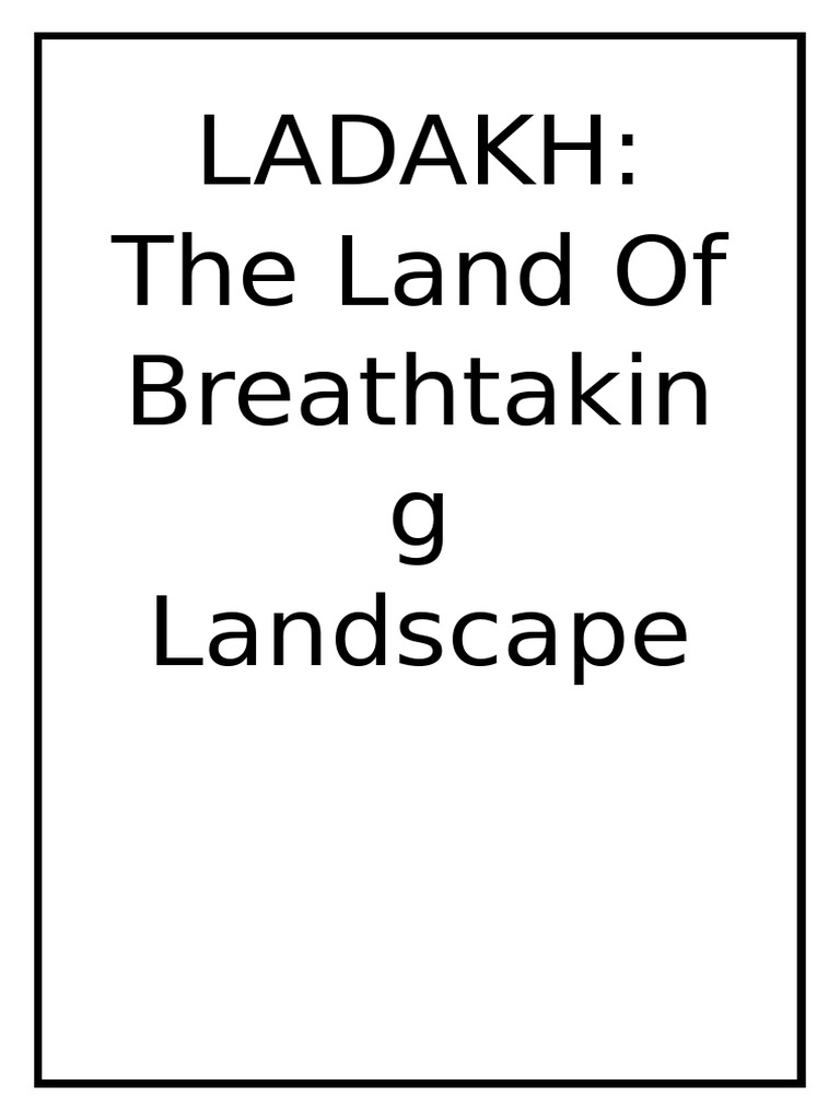 Ladakh's Unique Climate and Vegetation | PDF | Desert | Rain