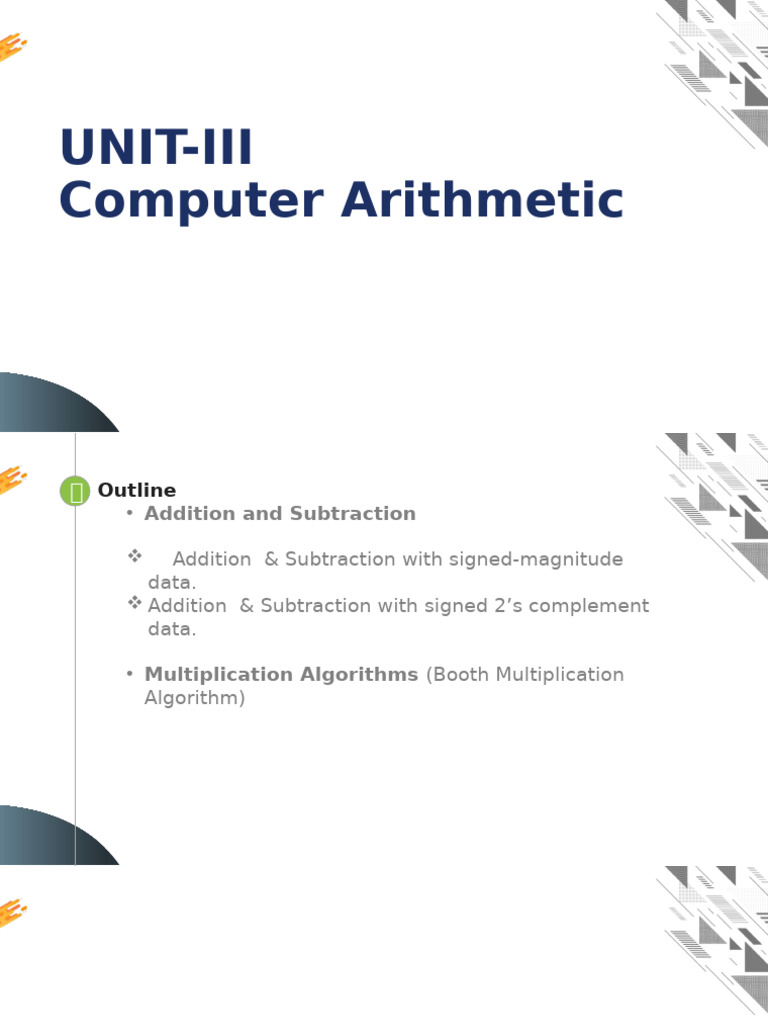 Unit Iii B | PDF | Multiplication | Computer Architecture