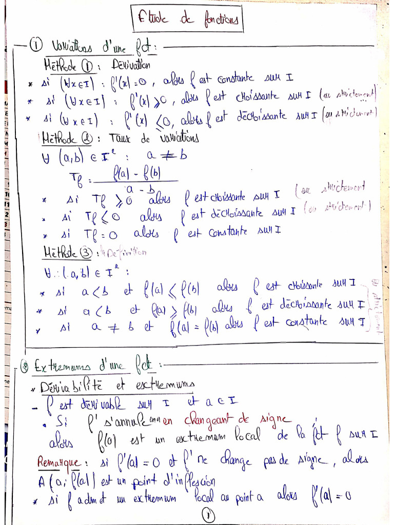 05 Etude de Fonctions | PDF