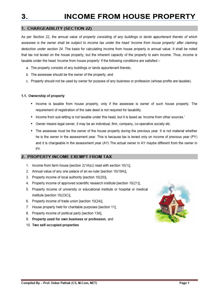 Income From House Property | PDF | Interest | Taxes