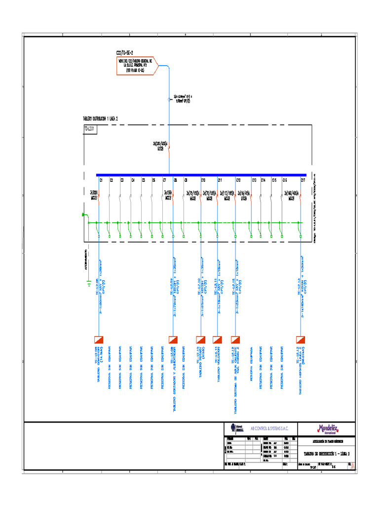 Diagrama Unifilar Td-l2.01 | PDF