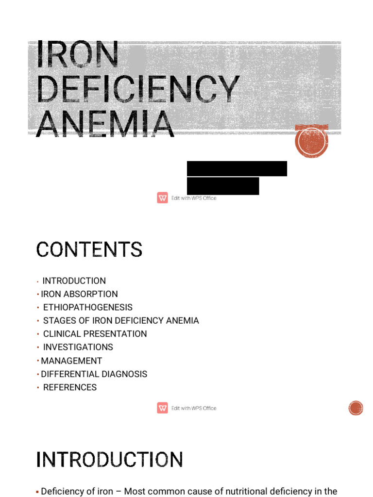 Understanding Iron Deficiency Anemia | PDF | Anemia | Clinical Medicine