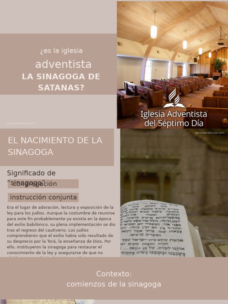 Es la Iglesia Adventista la sinagoga de Satanás | PDF | Sinagoga | Satán