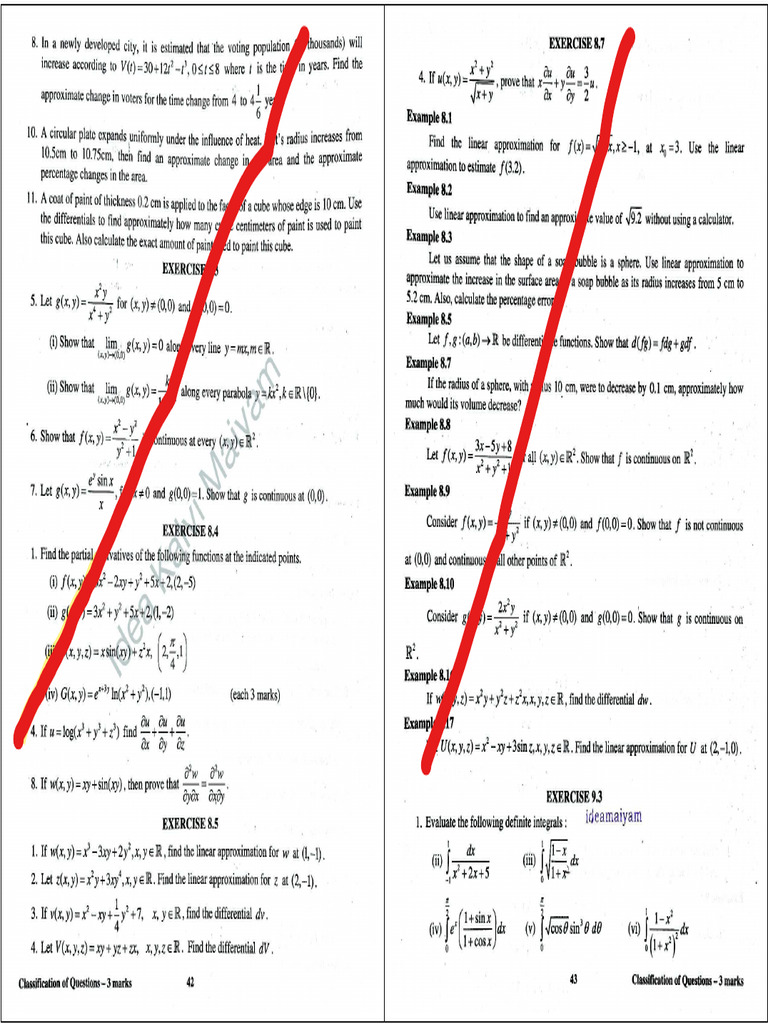 Chapters 9, 10 Three Mark Questions | PDF