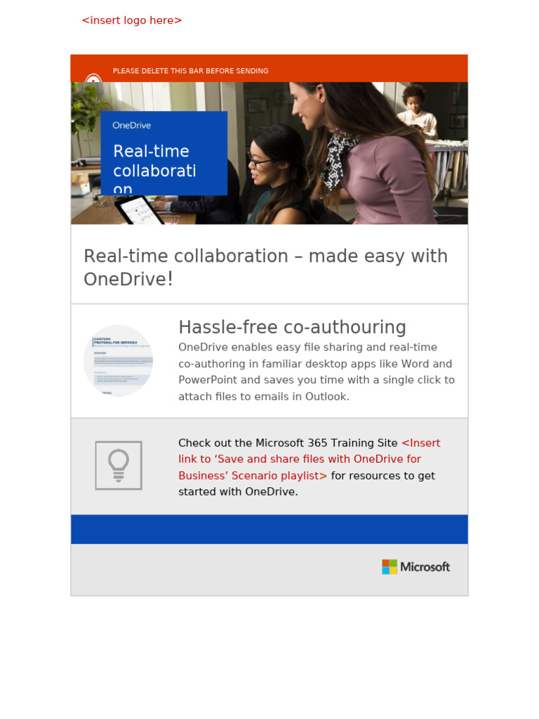 Save and Share Files OneDrive Tips and Tricks 2 Template | PDF
