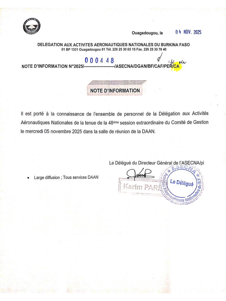 Note D'information | PDF