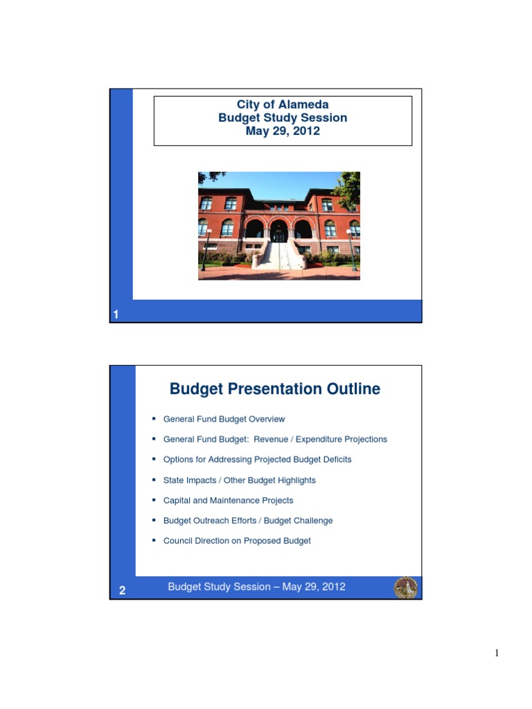 Alameda Budget Session | PDF | Government Budget Balance | Budget