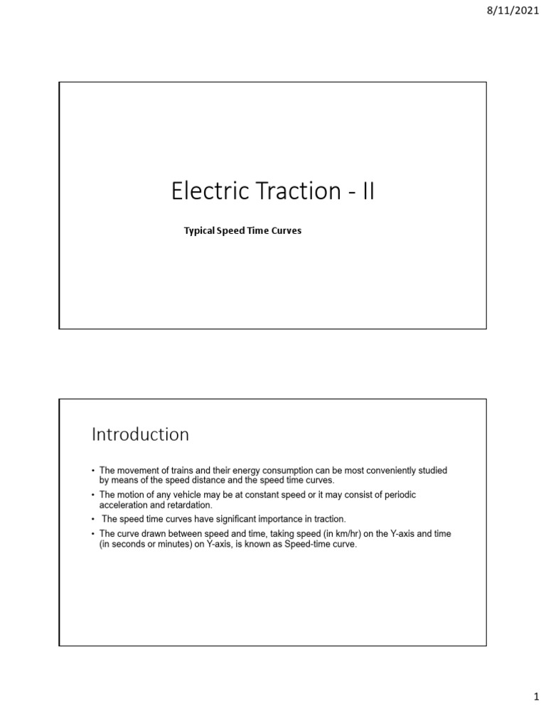 Electric Traction 078 Part II (1) | PDF | Force | Acceleration