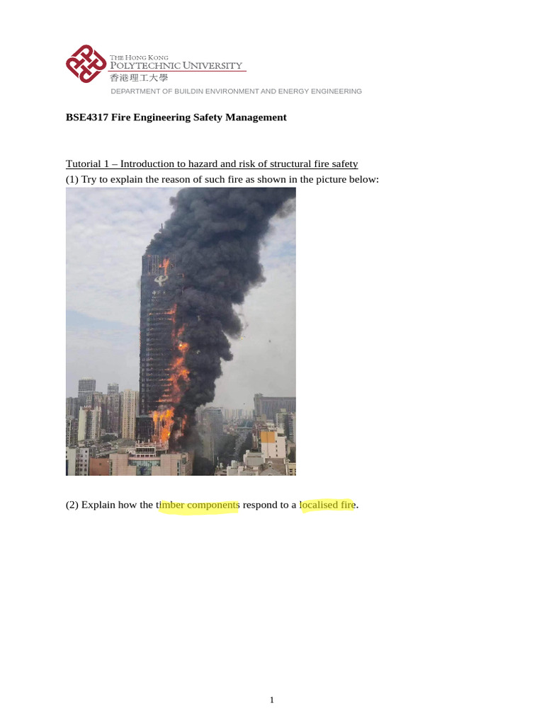 BSE4317 Tutorial1 | PDF