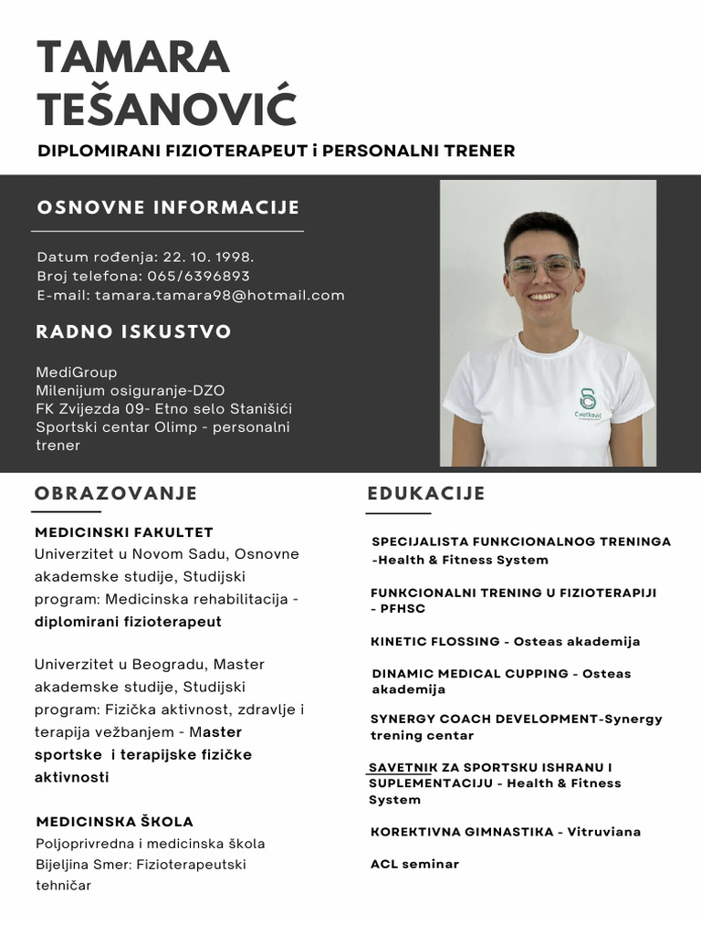 Tamara Tesanovic - CV. | PDF