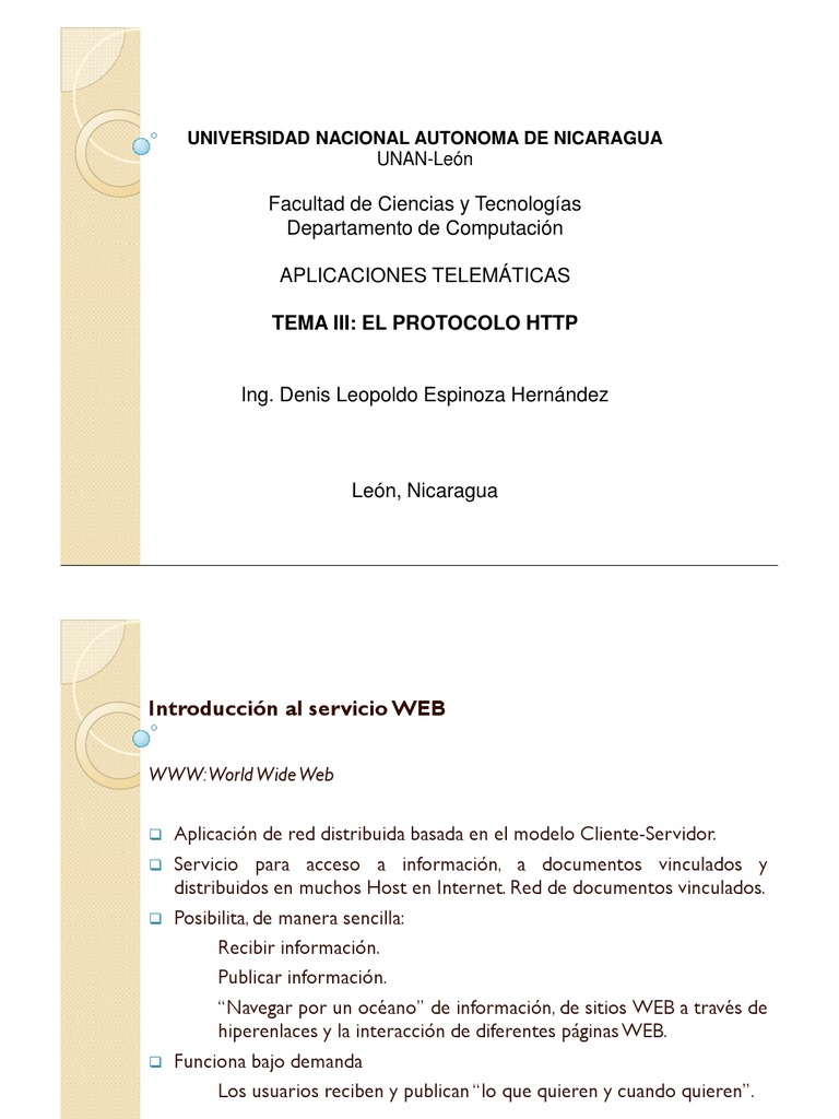 06-El Protocolo HTTP | PDF | Protocolo de Transferencia de Hipertexto ...