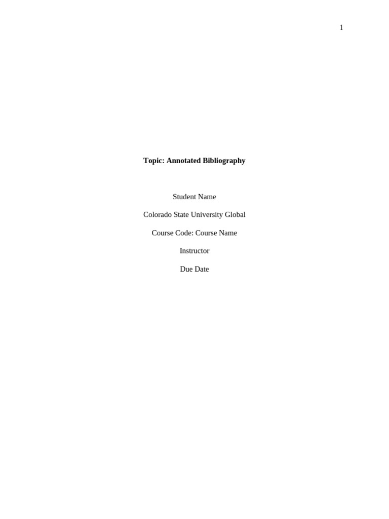 Annotated Bibliography Sample | PDF | Credibility | Individualism