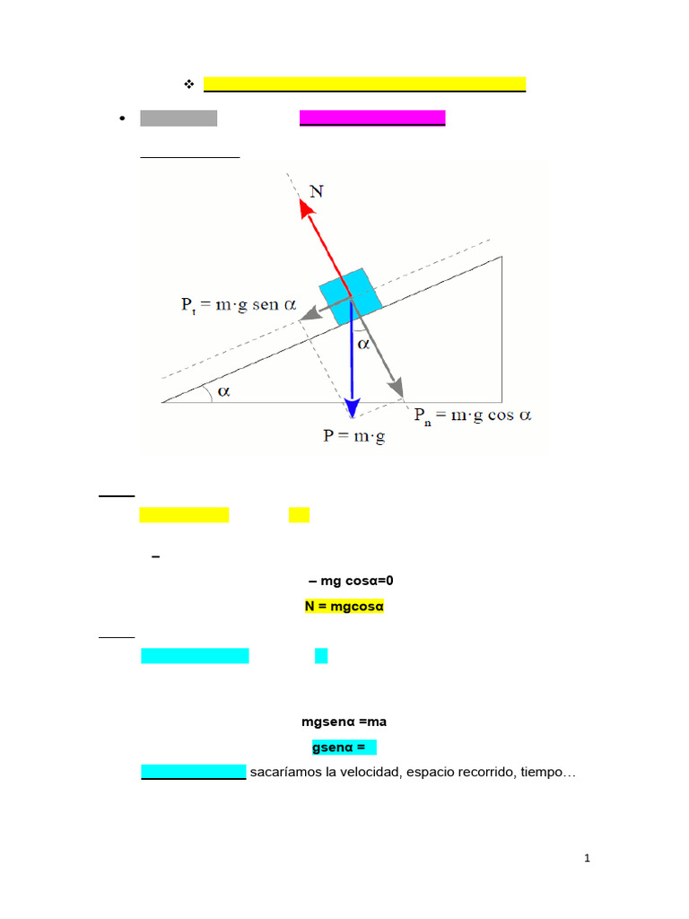 Fuerzas y Movimientos Apuntes 2 (1) | PDF | Fricción | Fuerza