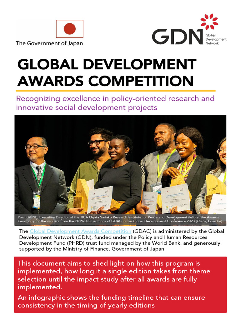 Global Development Awards Overview | PDF | Japan