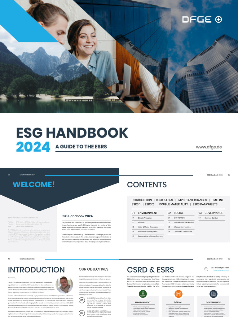 2024 ESG Handbook v.1.0 | PDF | Sustainability | Climate Change