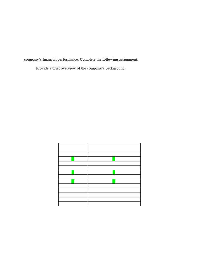 Assignment Financial Statement Analysis A211 | PDF