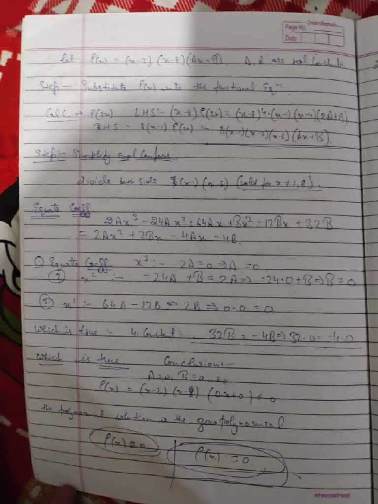 Polynomial Notes For INMO | PDF