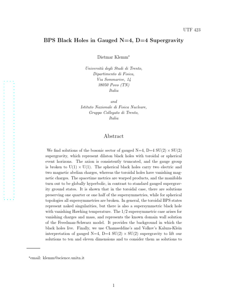 Untitled | PDF | Gauge Theory | Dimension