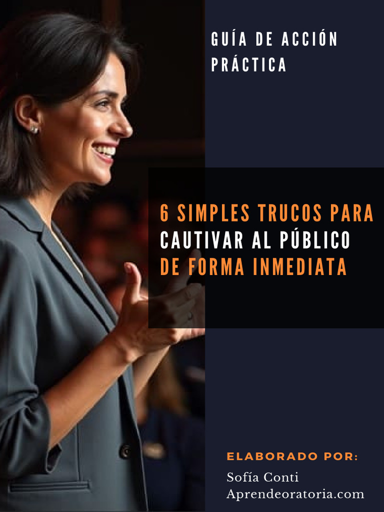 Trucos oratoria - PNL Sofía Conti | PDF | Hablar en público