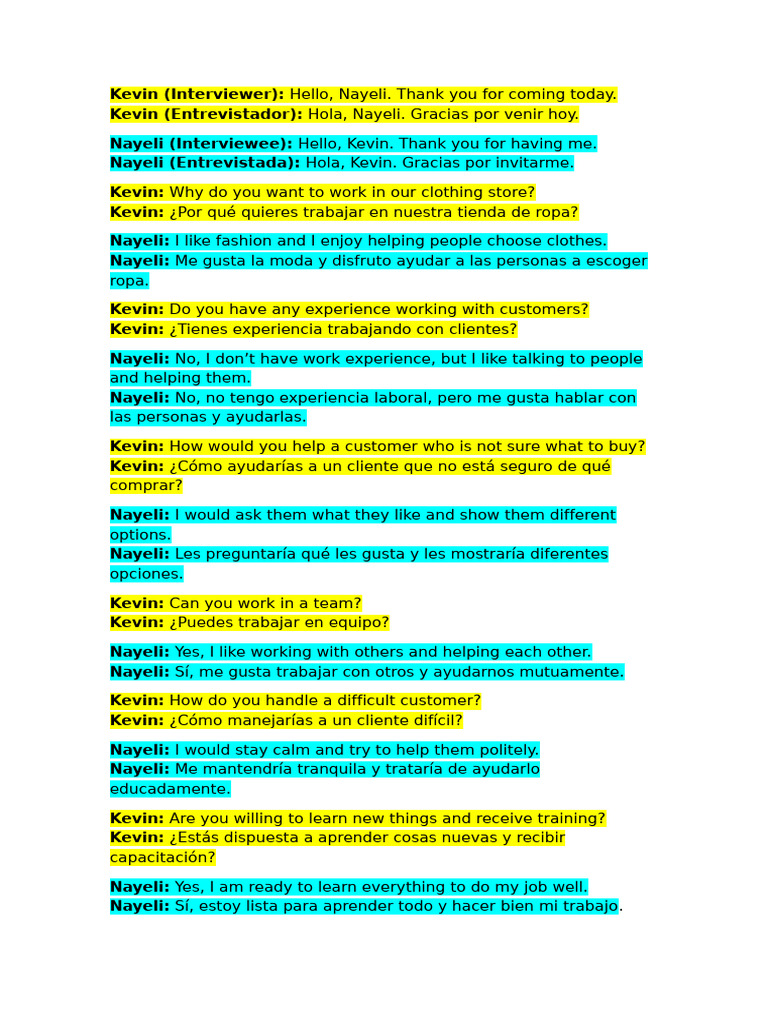 Nayeli and Kevin | PDF