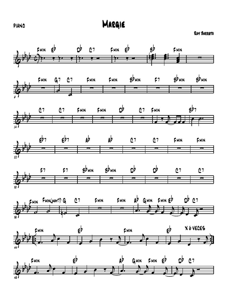 Margie - Piano | PDF