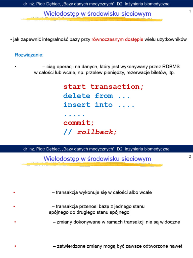 BDM Transakcje | PDF