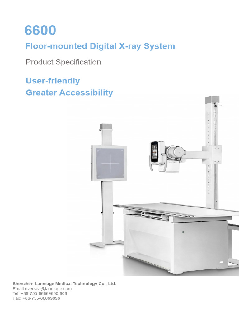 Floor-Mounted Digital X-Ray System | PDF | Vacuum Tube | X Ray
