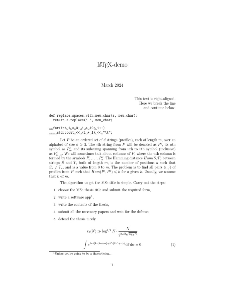 Hamming Distance Algorithm and Analysis | PDF