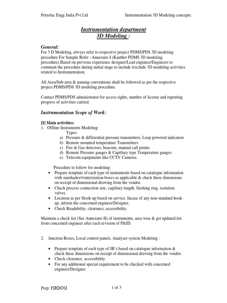 3D Modeling Concepts | PDF | Instrumentation | Flow Measurement