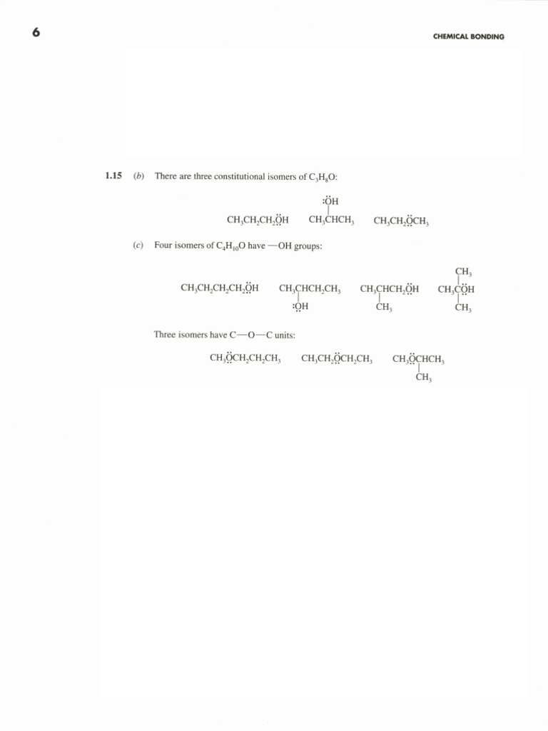 Constitutional Isomers Ans For Practice Questions | PDF | Organic ...