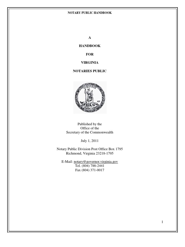 Notary Handbook | PDF | Notary Public | Identity Document