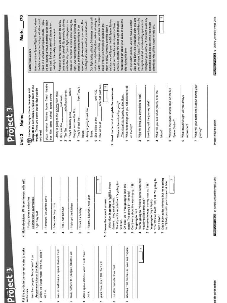 Project 3_unit 2_test | PDF | Moon | Spaceflight