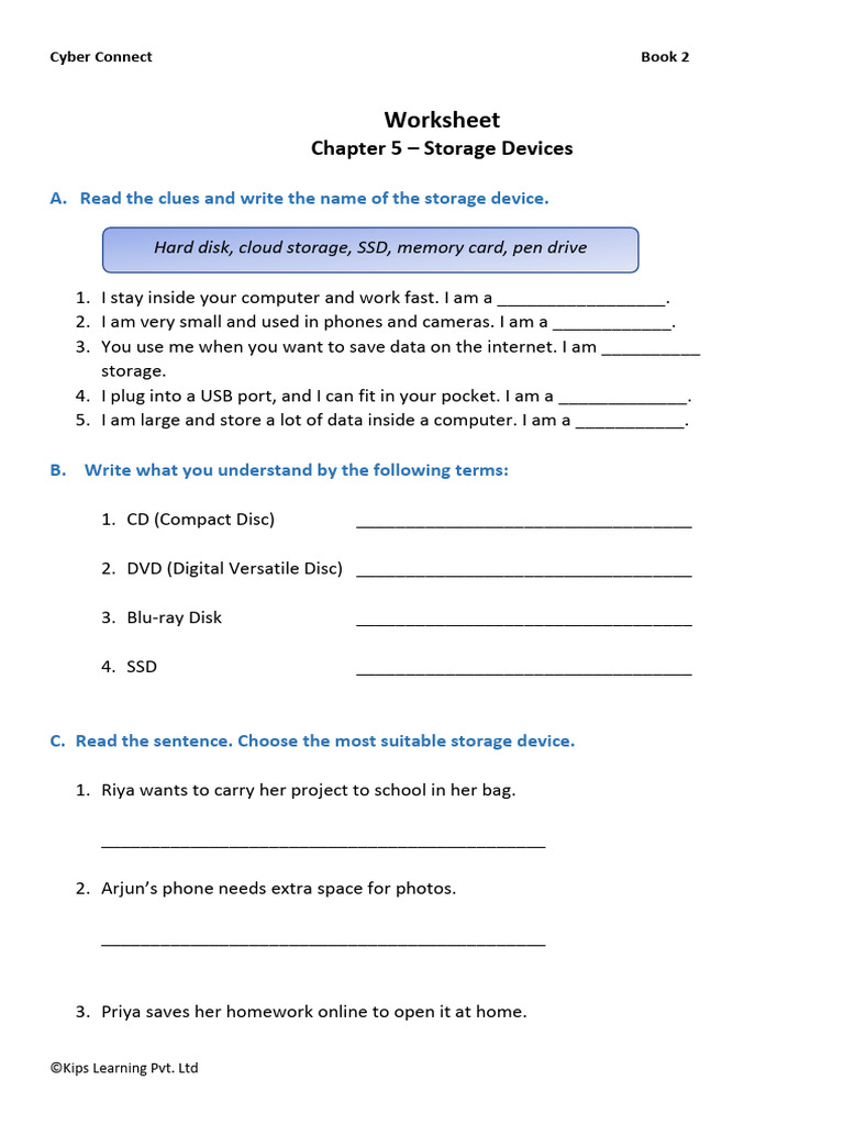 Cyber Connect Book 2_Worksheet 5 | PDF