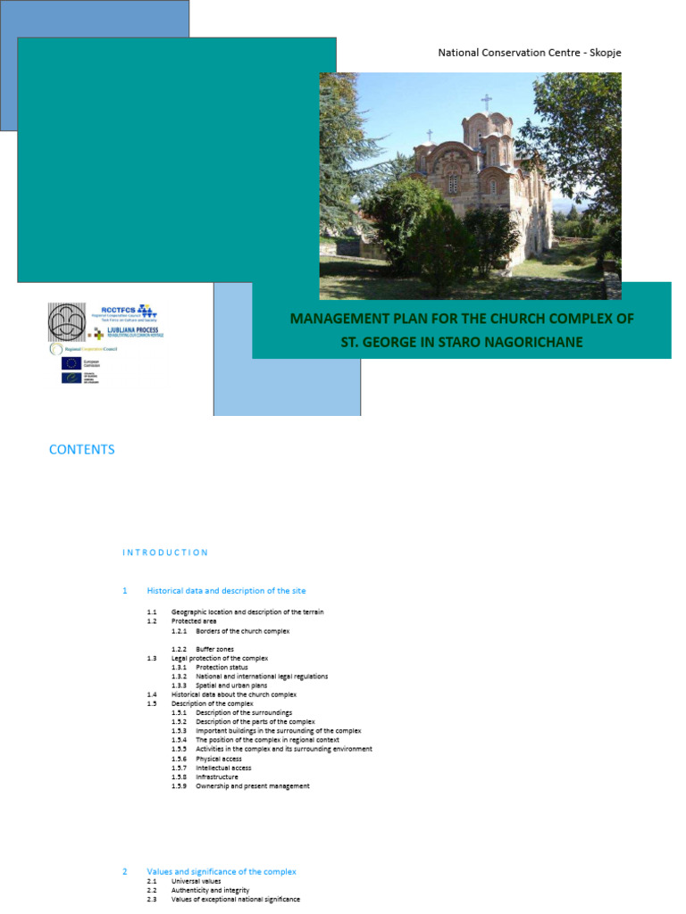 Management Plan for St. George Church | PDF | Dome | Building