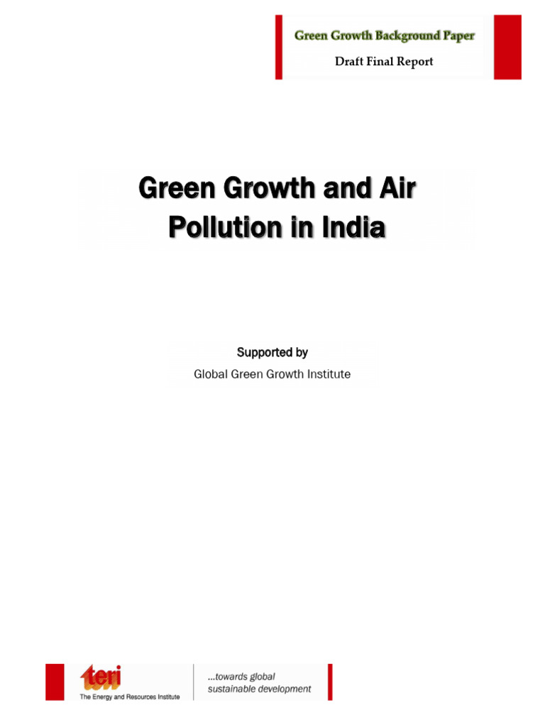 Green Growth and Air Pollution in India | PDF | Air Pollution ...