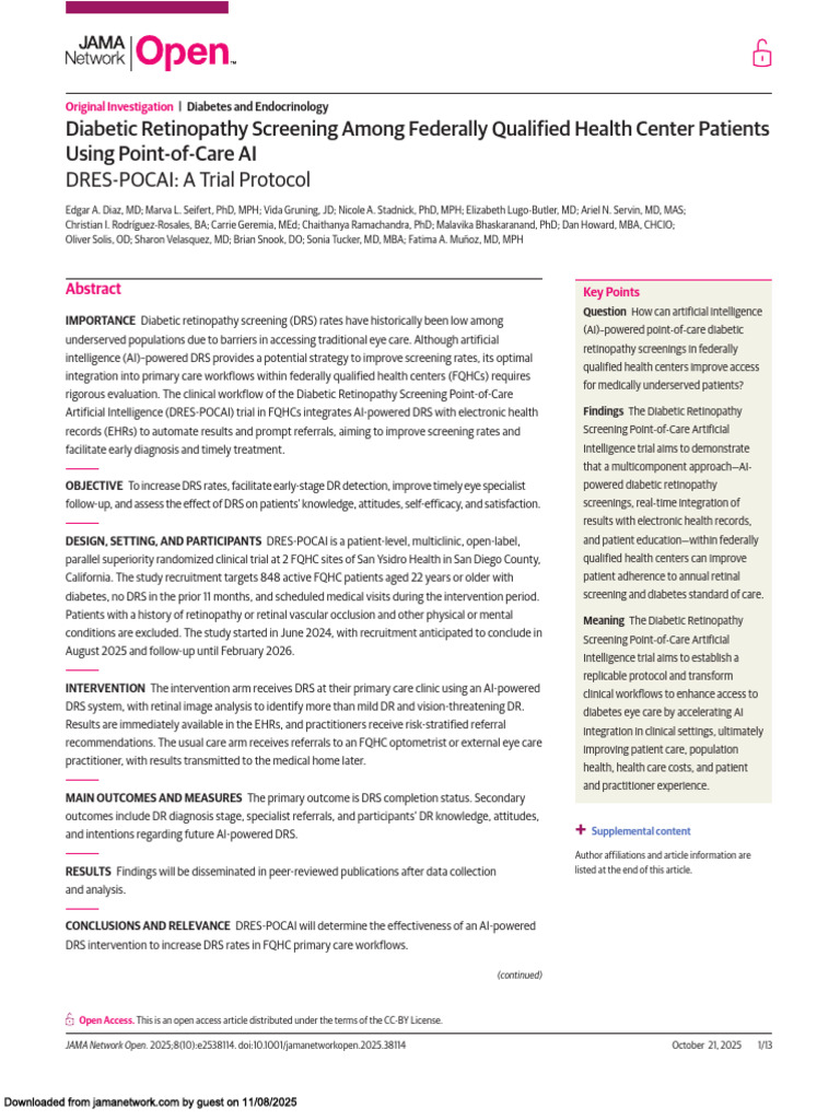 Diaz 2025 Oi 251057 1760473365.4331 | PDF | Electronic Health Record ...
