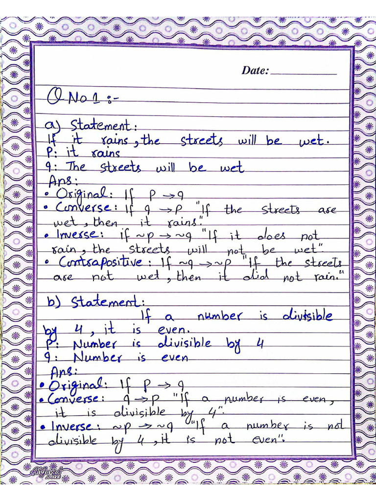 Assignment # 1 Discrete Structure | PDF