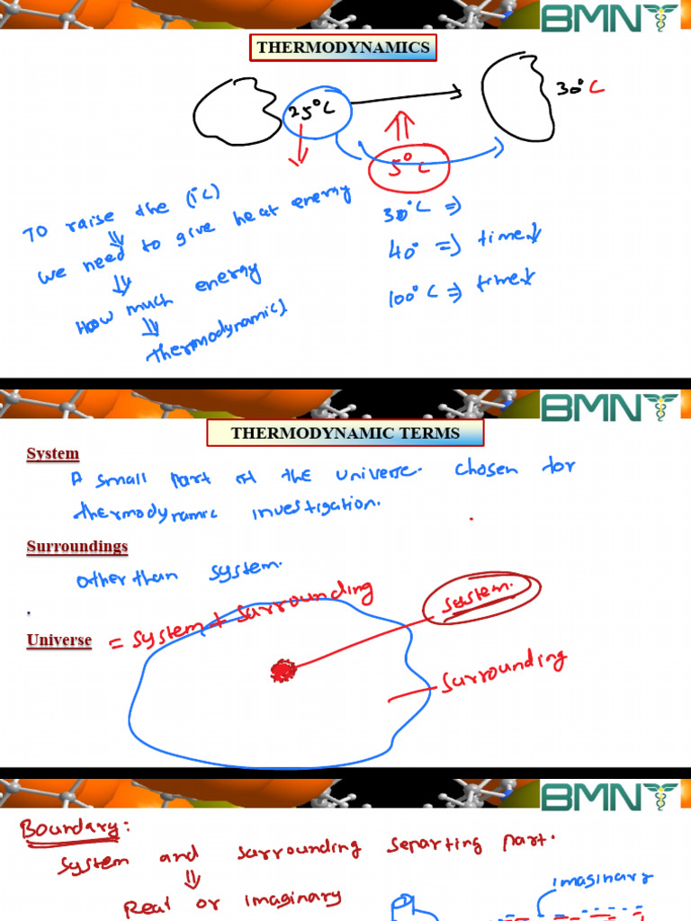 Thermodynamics L1 BMNT | PDF