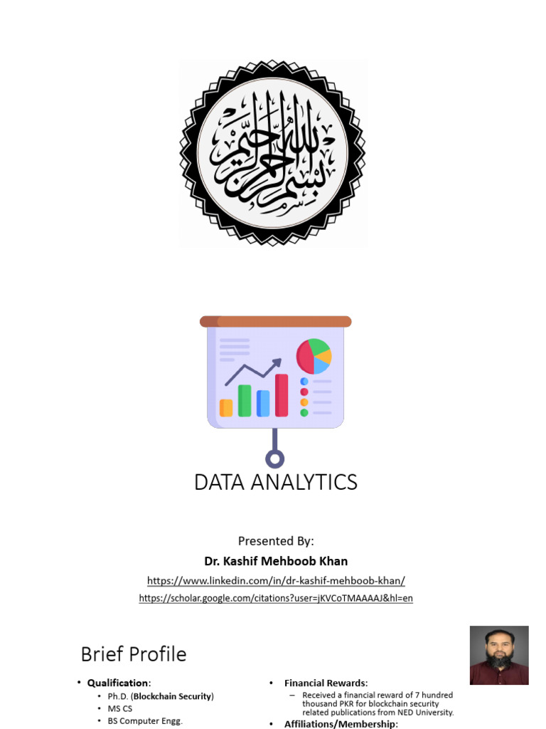 DATA ANALYTICS - Presented - by - DR - Kashif Mehboob Khan | PDF | Data ...