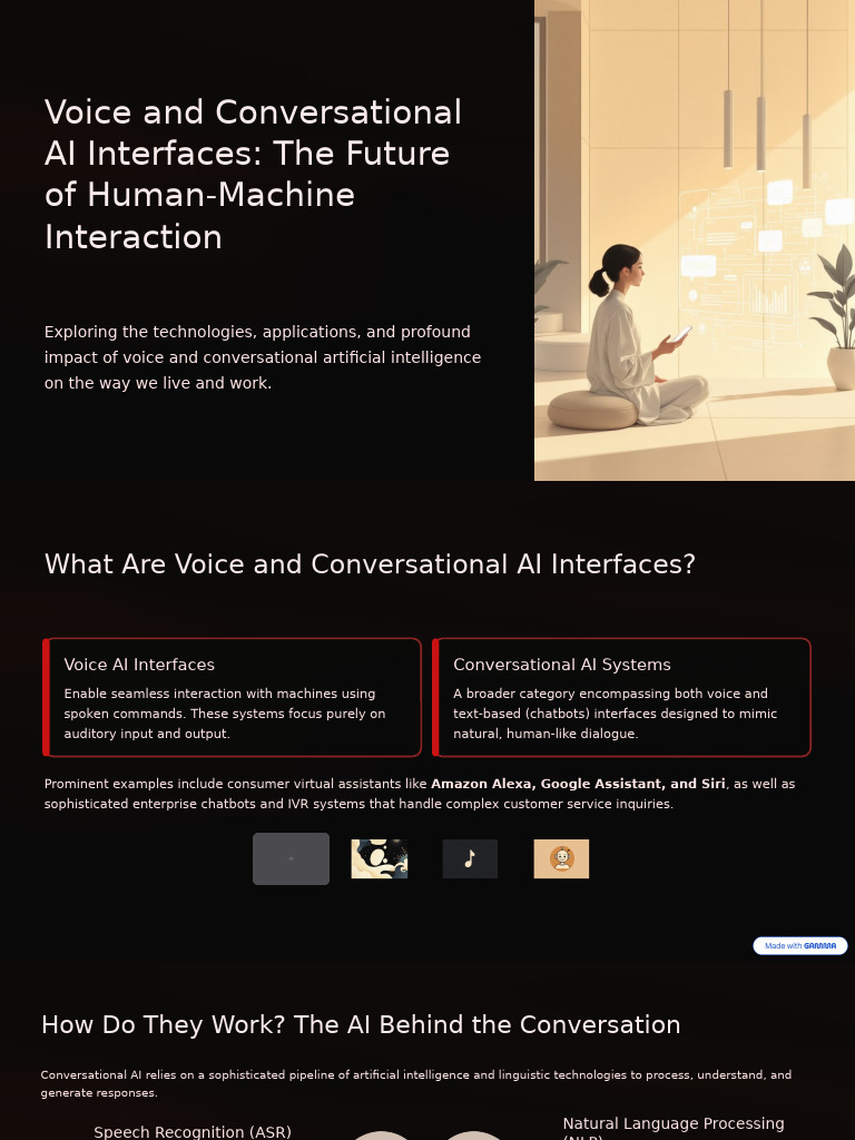 Voice and Conversational AI Interfaces The Future of Human Machine Interaction | PDF ...