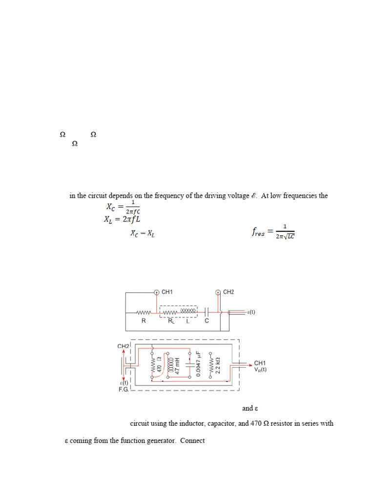 Lab08 - The RLCCircuit ResonanceDGS1202B&MFG2110Rev2024 | PDF ...