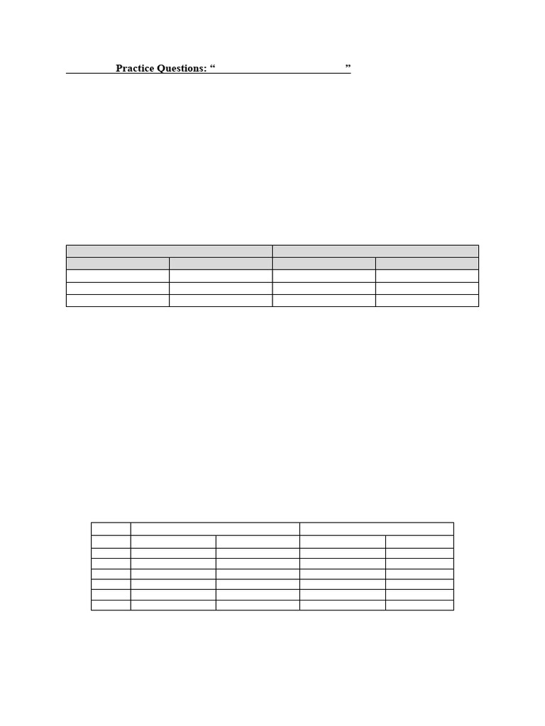 Practice Questions (NA) 2 - Opportunity Cost and Trade | PDF ...