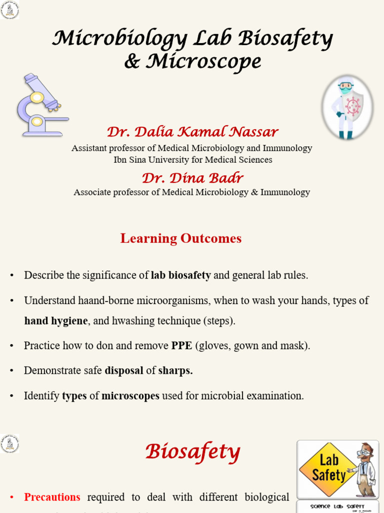 Practical 1 - Lab Safety Microscope | PDF | Hand Washing | Microscope