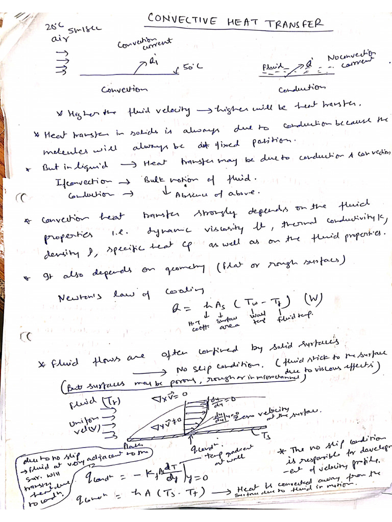 Convection Handwritten Notes | PDF
