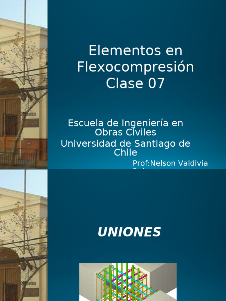 2021.11.04 HAII Clase 07.1 Uniones | PDF | Doblar | Viga (Estructura)