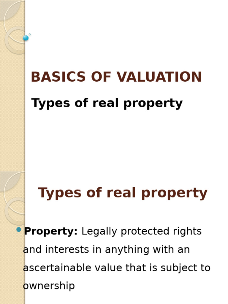 Understanding Real Property Valuation | PDF | Real Property | Property