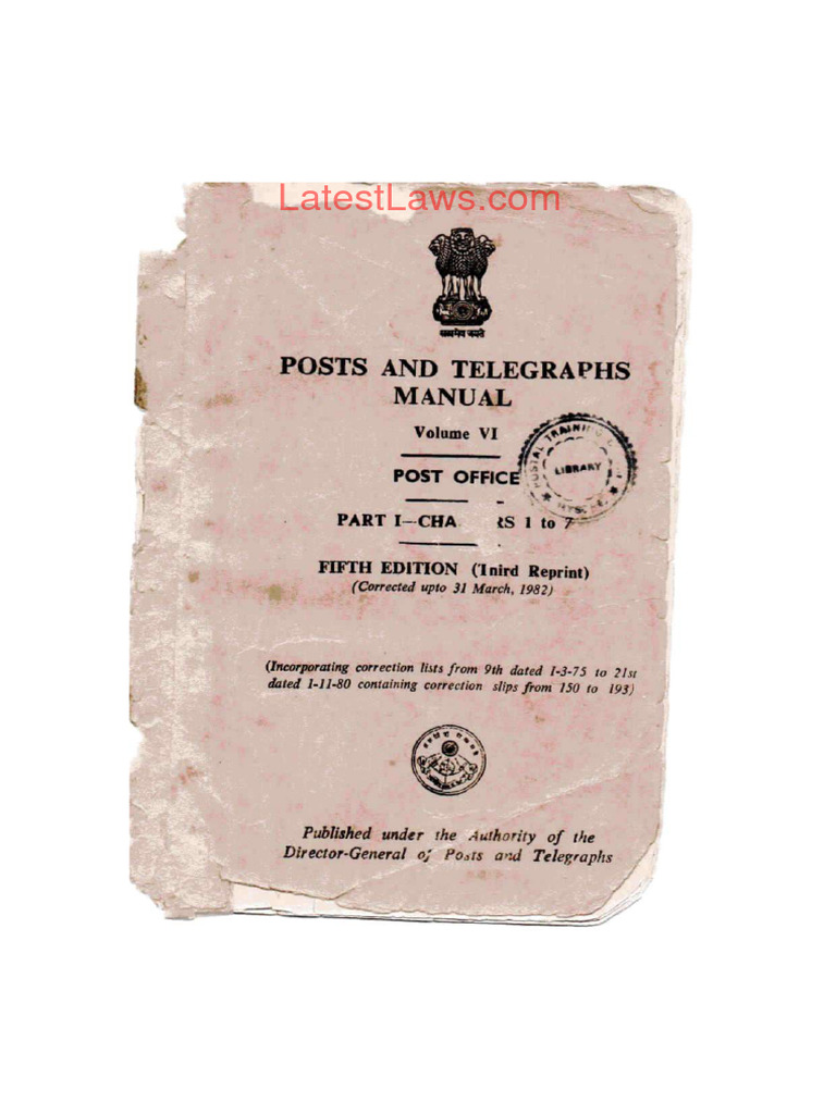 Postal Manual Vol 6 Part 1 Overview | PDF | Payments | Mail